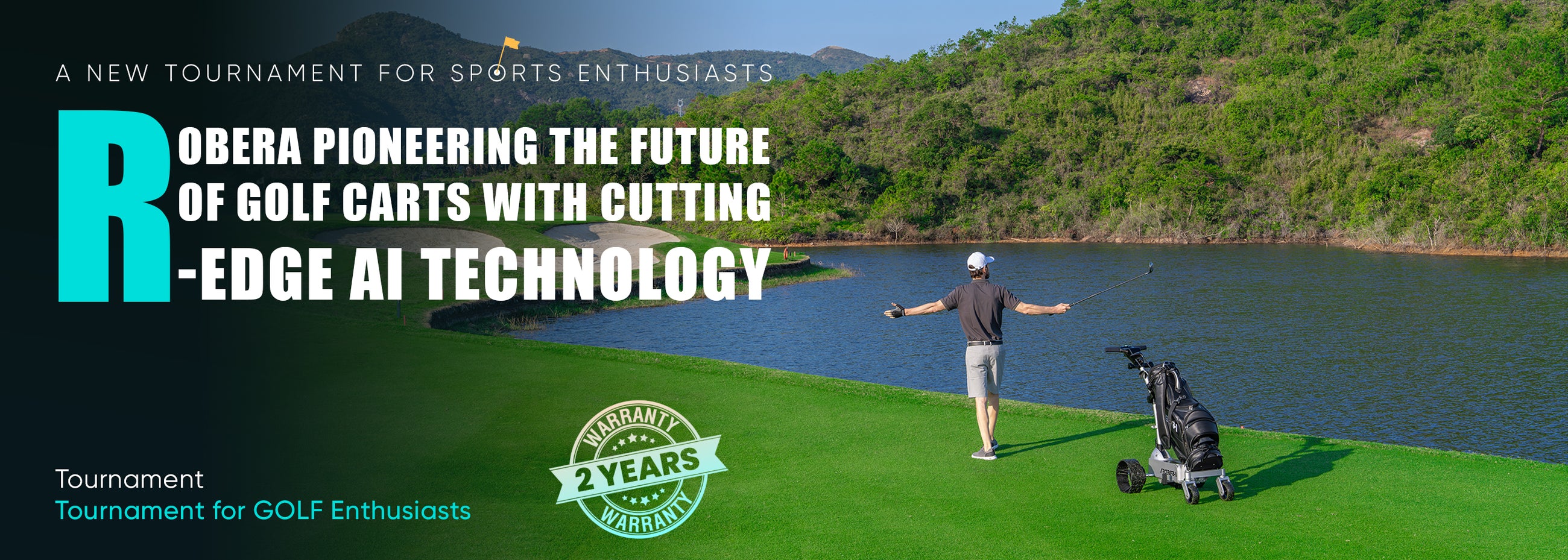 AI-Powered Golf Caddy, Electric Golf Cart - Robera®